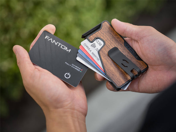 Rechargeable Tracker Card – Fantom Wallet | Quick Access Minimalist ...